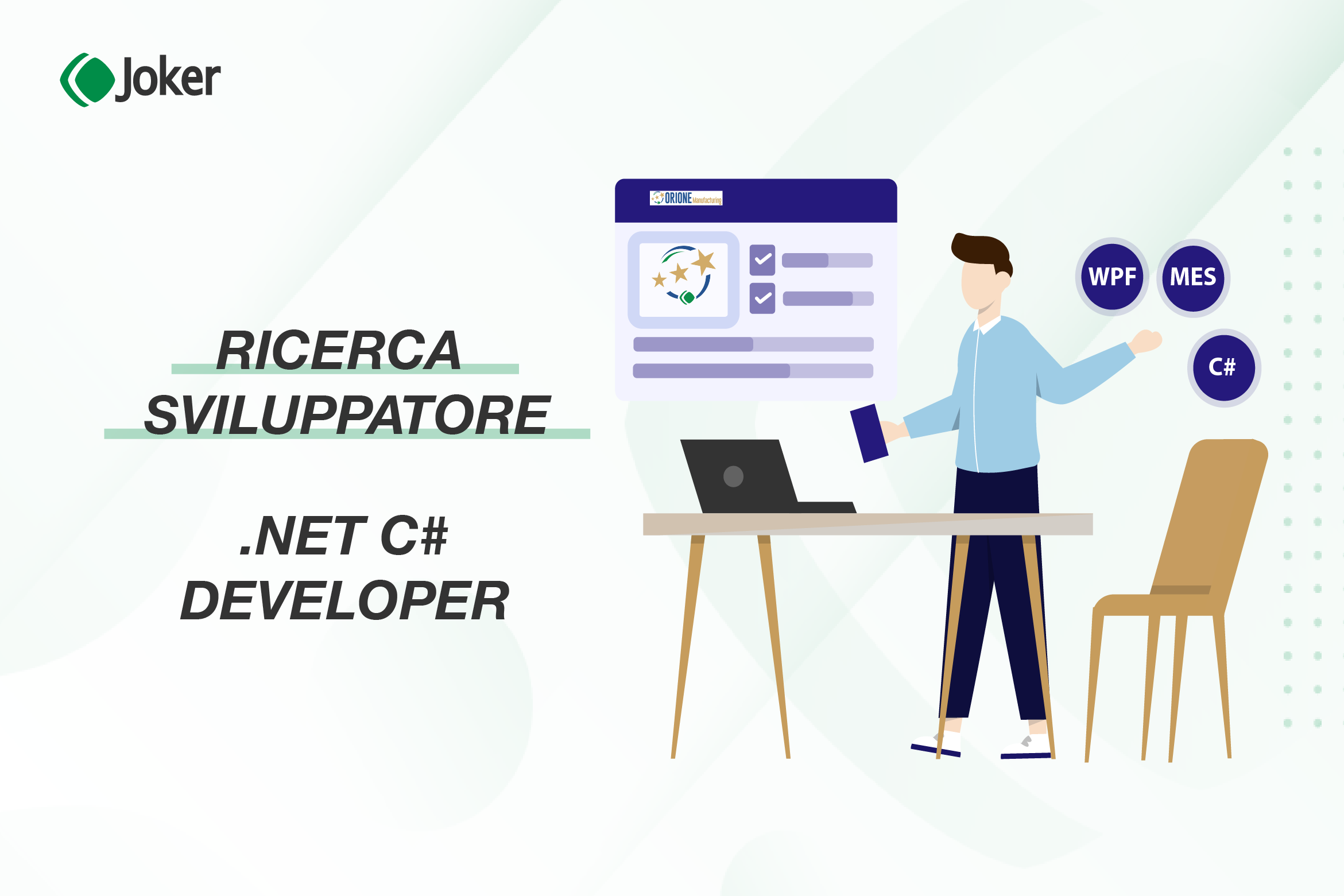 Sviluppatore .NET C# - Lavora con noi - Joker Srl